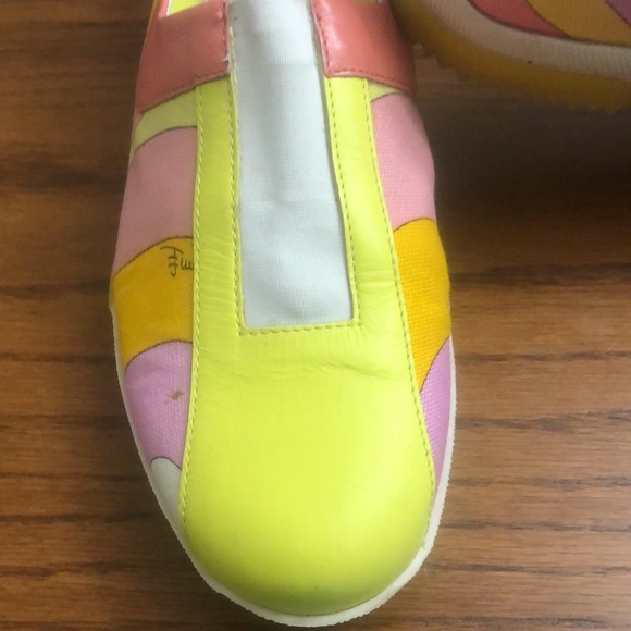 Emilio Pucci | Shoes | Emilio Pucci Vintage Logo Canvas And Leather ...